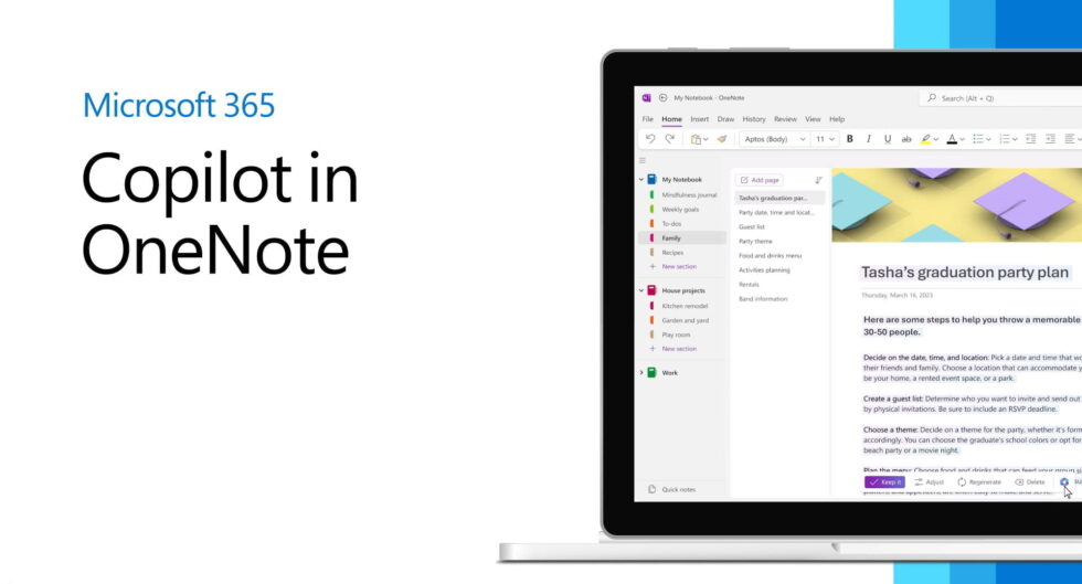 Onenote Copilot Microsoft Office 365 It Support